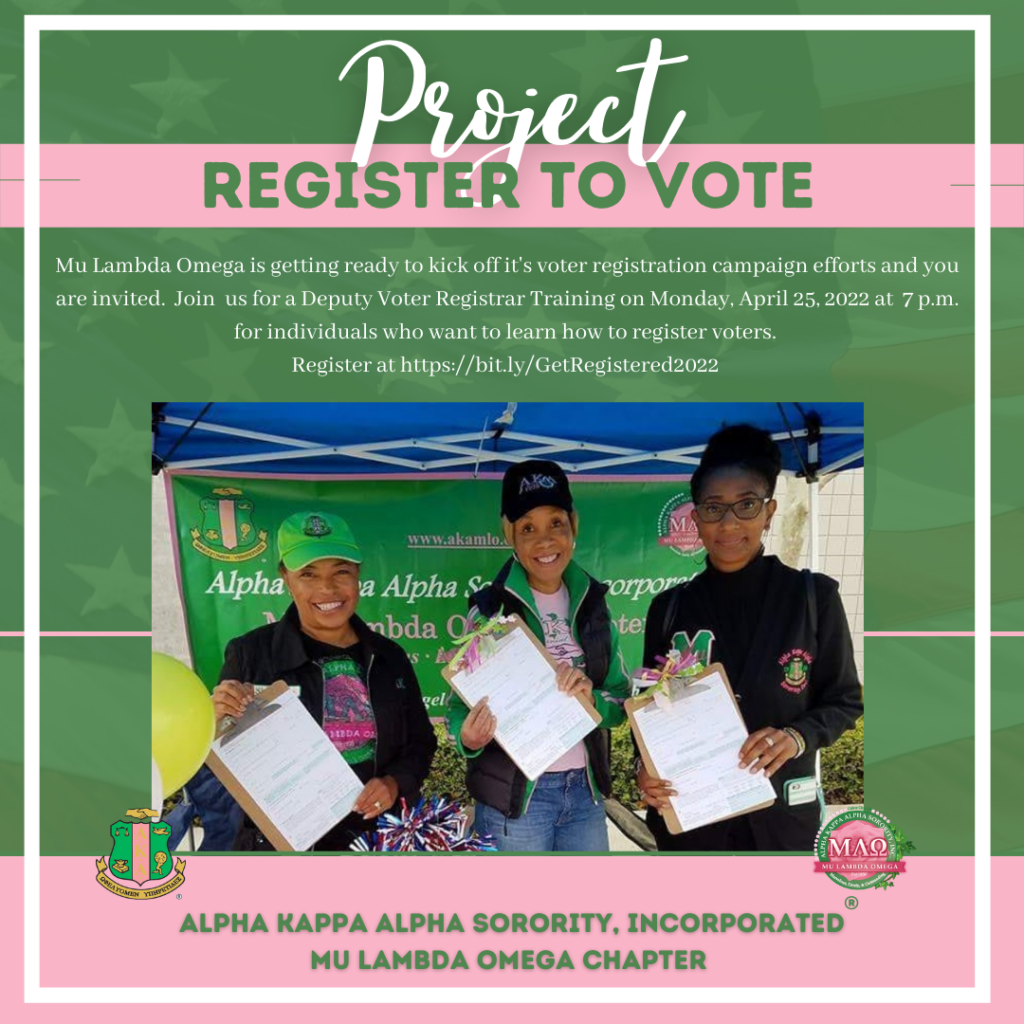 MLO Project Register To Vote – Voter Registration Training – Mu Lambda ...